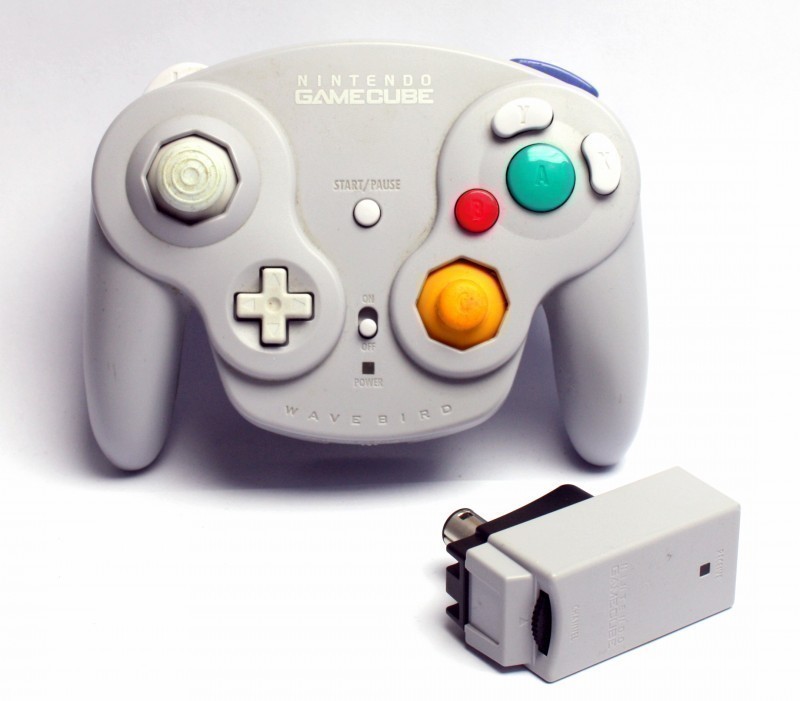 GameCube - original Nintendo Gamepad Wavebird Wireless #grey (boxed) (used)
