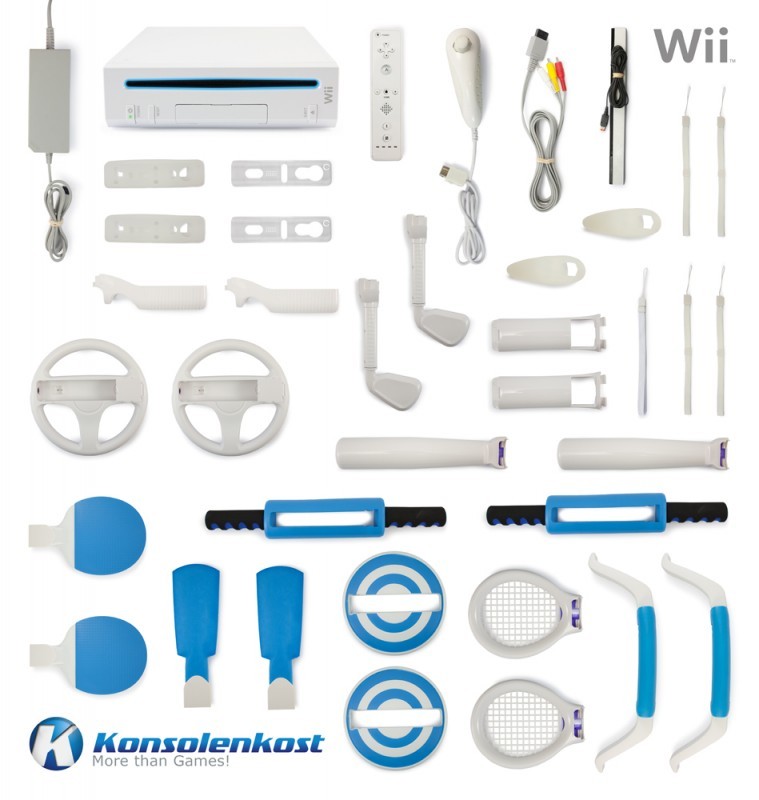 Nintendo Wii - Konsole Super Sports Set (inkl. Remote, Nunchuck & viel ...